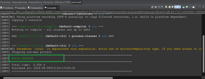 Embedding Tomcat Server in Maven Project - GeeksforGeeks
