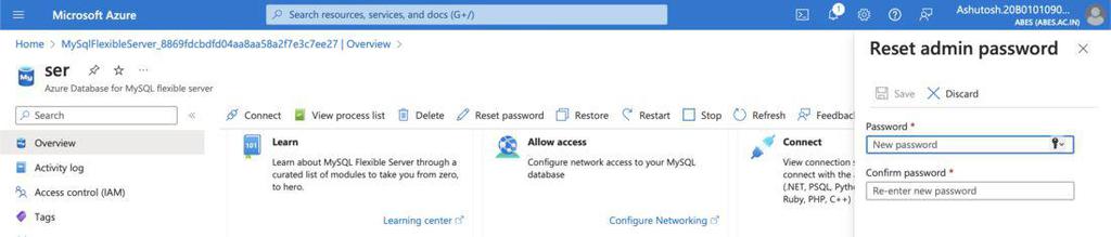 How to Reset Password for Azure Database - GeeksforGeeks