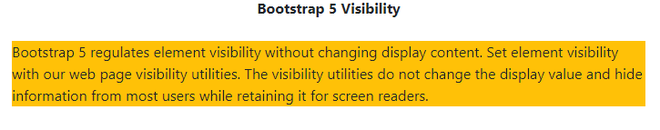 Bootstrap 5 Visibility - GeeksforGeeks