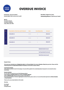 Overdue Invoice : Format and Example - GeeksforGeeks