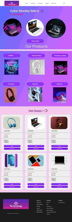 UI Design of a Tech Company Website - GeeksforGeeks