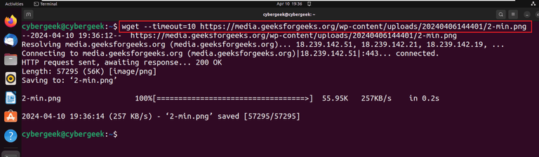 How to Fix - Wget: Failed: Connection Timed Out - GeeksforGeeks