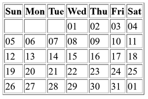 How to Display Days in a Grid by Weeks in PHP? - GeeksforGeeks