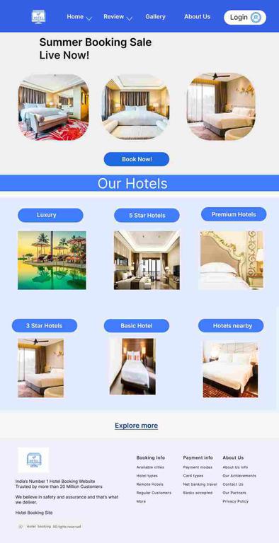 Personal Hotel web UI - GeeksforGeeks