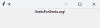 Python Tkinter - GeeksforGeeks