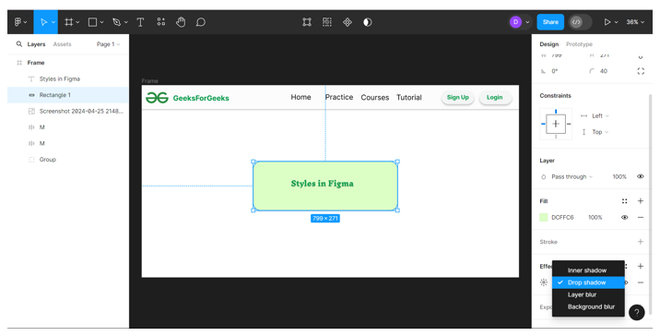 What are styles in Figma? - GeeksforGeeks