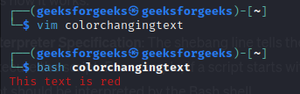 How to Print Colored Text to the Linux Terminal - GeeksforGeeks