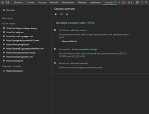 Security Tab in Brave Browser - GeeksforGeeks