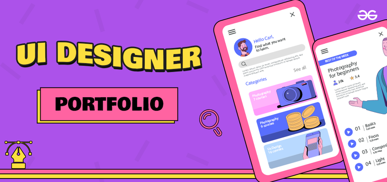 How to Make a UI Designer Portfolio? - GeeksforGeeks
