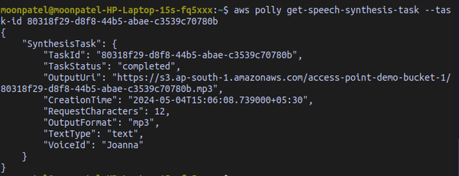 Using Amazon Polly on the AWS CLI - GeeksforGeeks