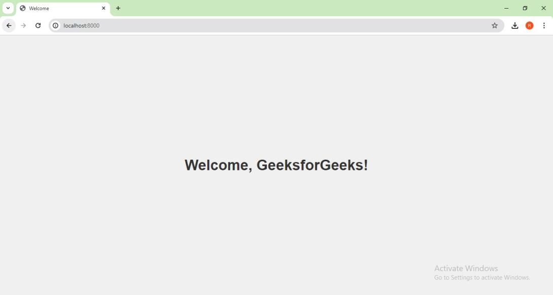 Deploy An Asgi Django Application Geeksforgeeks