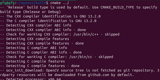 How to Install OpenCV in Ubuntu? - GeeksforGeeks