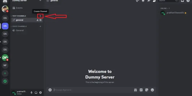How To Make Goodbye Channel On Discord - GeeksforGeeks