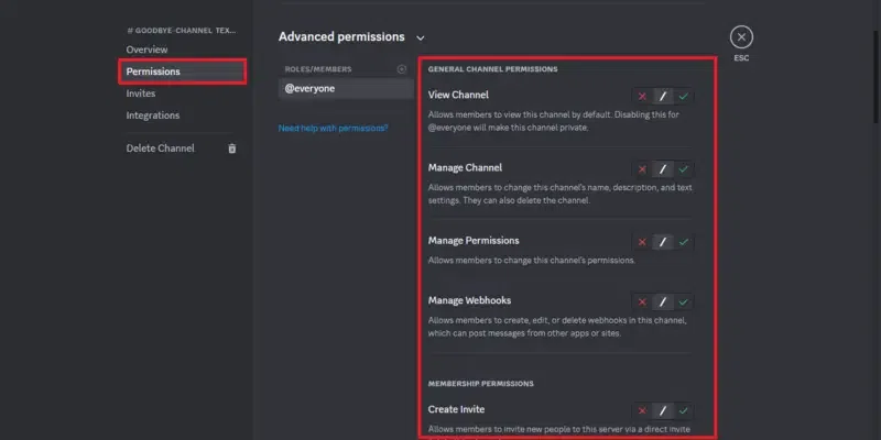 How To Make Goodbye Channel On Discord - GeeksforGeeks