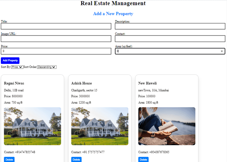 Real Estate Management using MEAN - GeeksforGeeks