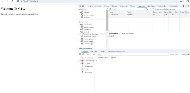 How to Set Cookies Session per Visitor in JavaScript? - GeeksforGeeks