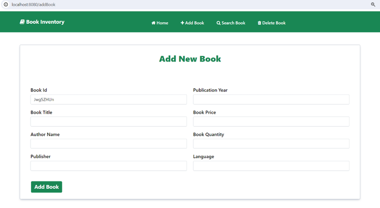 Book Inventory System Using Spring Boot - GeeksforGeeks