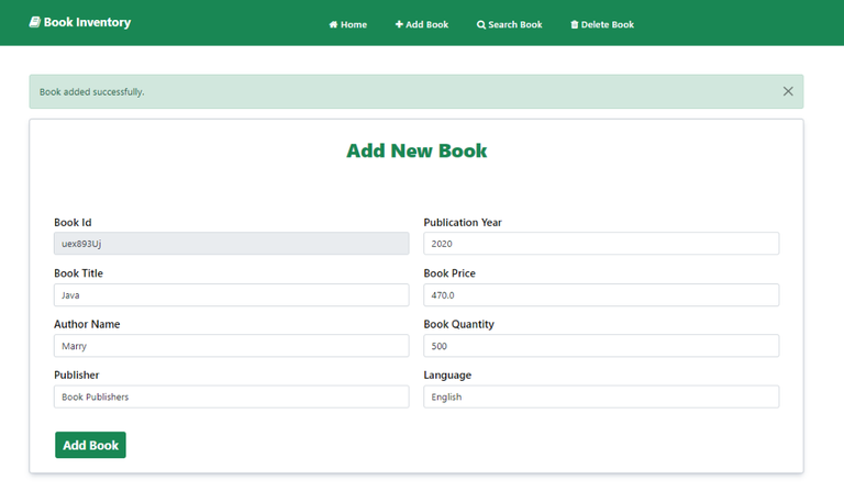 Book Inventory System Using Spring Boot - GeeksforGeeks