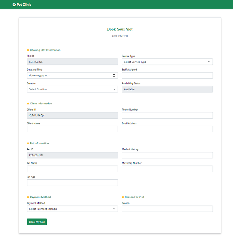 Pet Clinic Application using Spring Boot - GeeksforGeeks