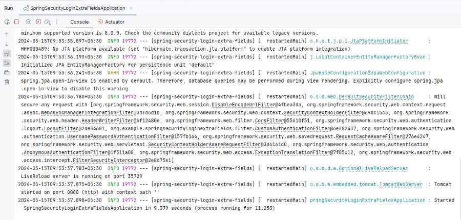 Extra Login Fields with Spring Security - GeeksforGeeks