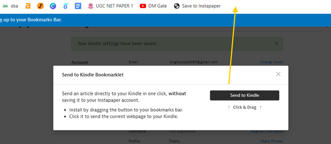 How to Read Instapaper and Pocket Articles on Kindle? - GeeksforGeeks
