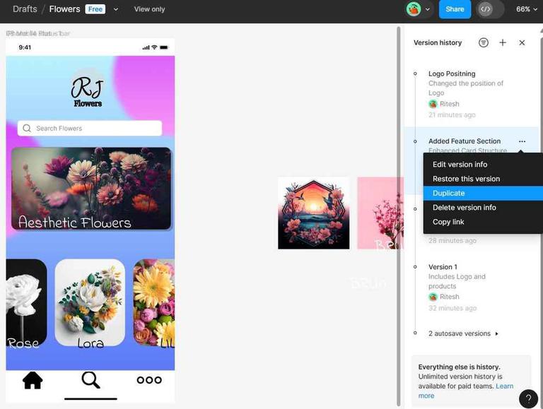 How do you Handle Version Control in Figma? - GeeksforGeeks