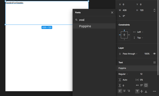Text Formatting Features in Figma - GeeksforGeeks