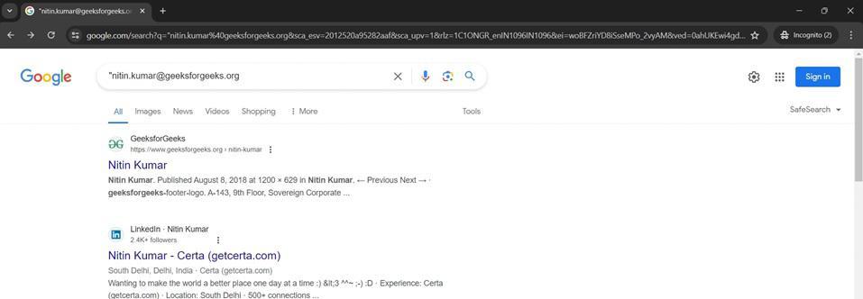 How to Find the Email Address of a Person? - GeeksforGeeks