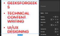 Text Formatting Features in Figma - GeeksforGeeks