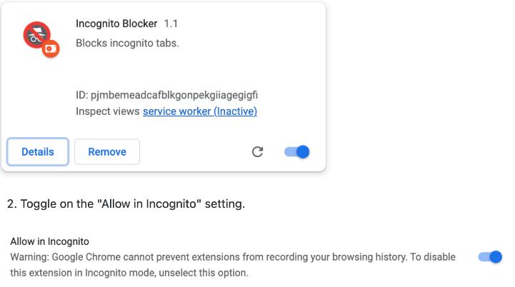 How To Lock Incognito Tabs on Google Chrome? - GeeksforGeeks