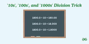 Easy Math Division Tricks - GeeksforGeeks