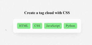 How to Create a Tag Cloud with CSS ? - GeeksforGeeks