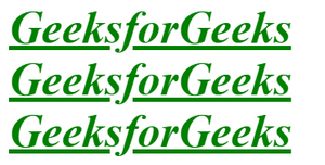 HTML Tag - GeeksforGeeks