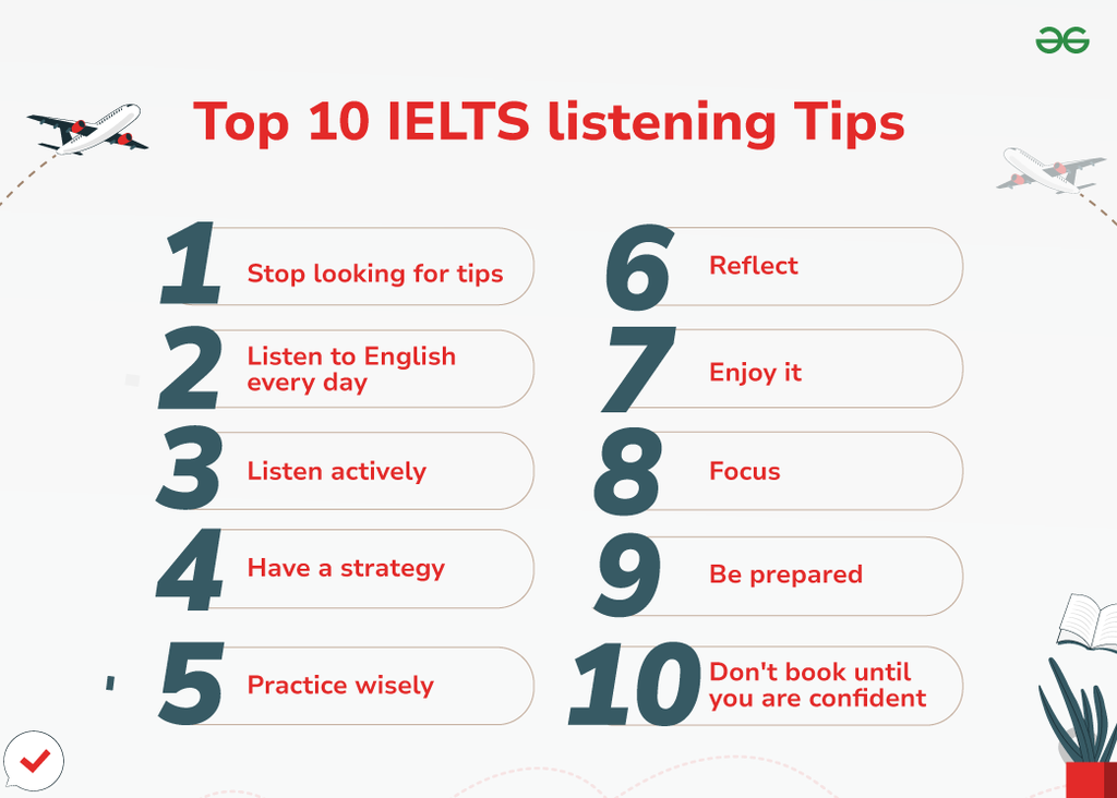 Top 10 IELTS Listening Tips 2024: Proven Strategies for High Scores - GeeksforGeeks