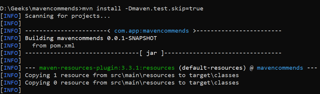 Skipping Tests with Maven - GeeksforGeeks