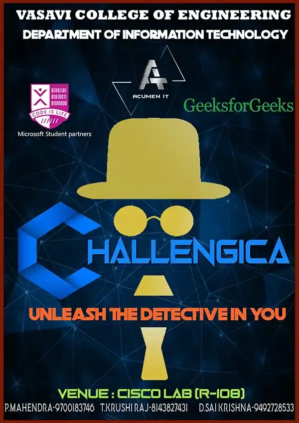 GeeksforGeeks and Vasavi college of engineering Association - March ...
