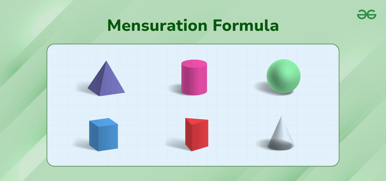 Mensuration Formulas - GeeksforGeeks