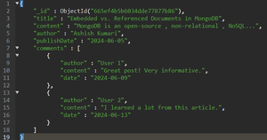 Embedded vs. Referenced Documents in MongoDB - GeeksforGeeks