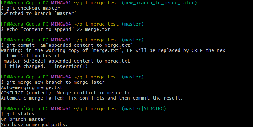 How to Fix Error:"You have not concluded your merge (MERGE_HEAD exists ...