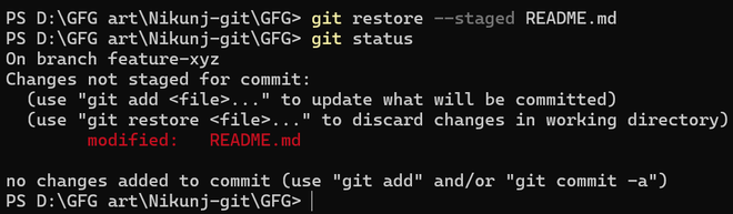 How to Remove Files From Git Staging Area? - GeeksforGeeks