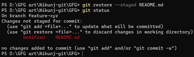 How to Remove Files From Git Staging Area? - GeeksforGeeks