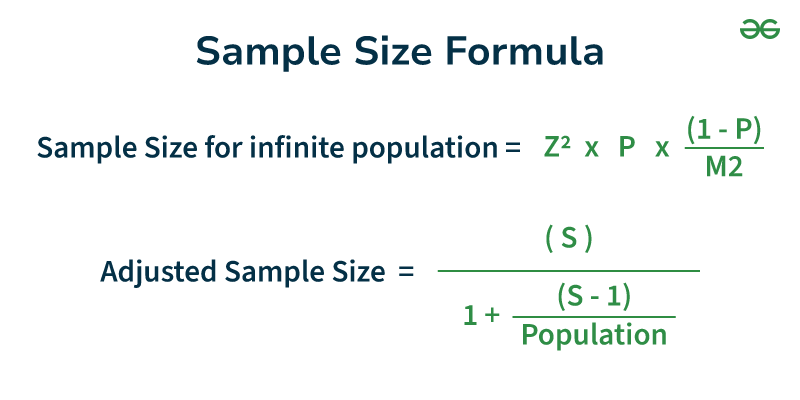 Sample Size Formula - GeeksforGeeks