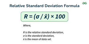 Relative Standard Deviation Formula - GeeksforGeeks
