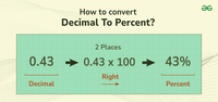 How to convert Decimal To Percent with Solved Examples - GeeksforGeeks