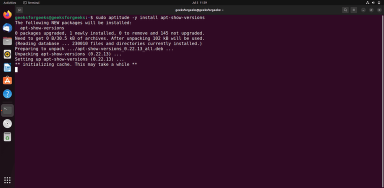 How to Install apt-show-versions package on Ubuntu? - GeeksforGeeks