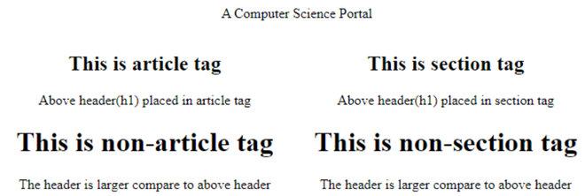 Difference between tag and tag - GeeksforGeeks