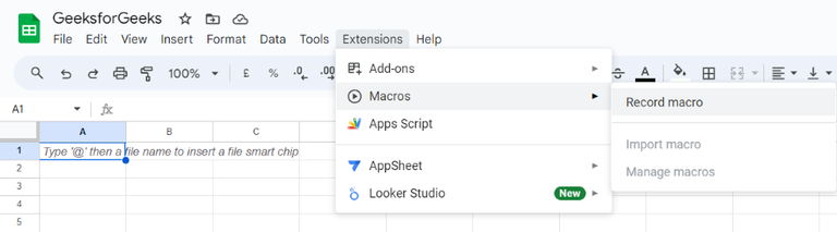 How to Automate Task in Google Sheets - GeeksforGeeks