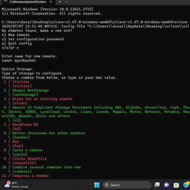 How to Mount Amazon S3 Bucket as a Windows Drive - GeeksforGeeks
