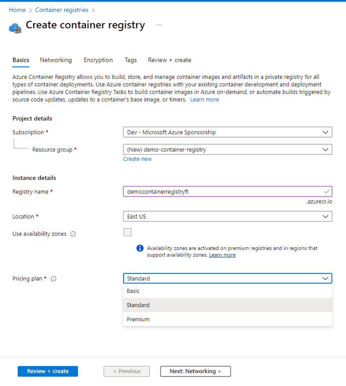 Azure Container Registry for Docker Container Management - GeeksforGeeks