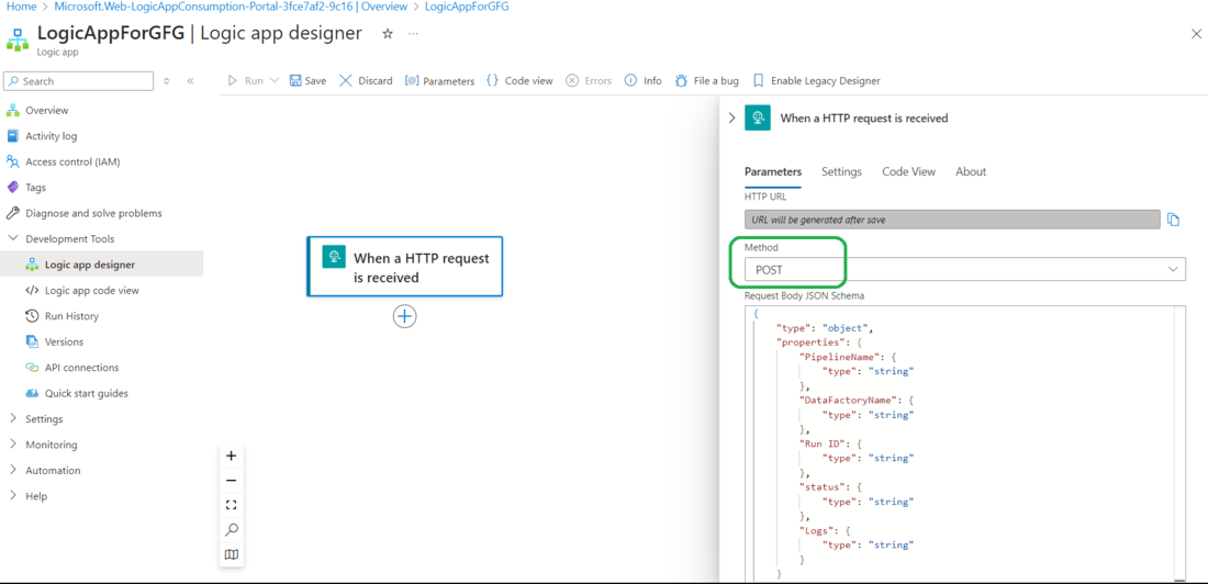 How to Send Failure & Success Pipeline Email via Logic Apps - GeeksforGeeks